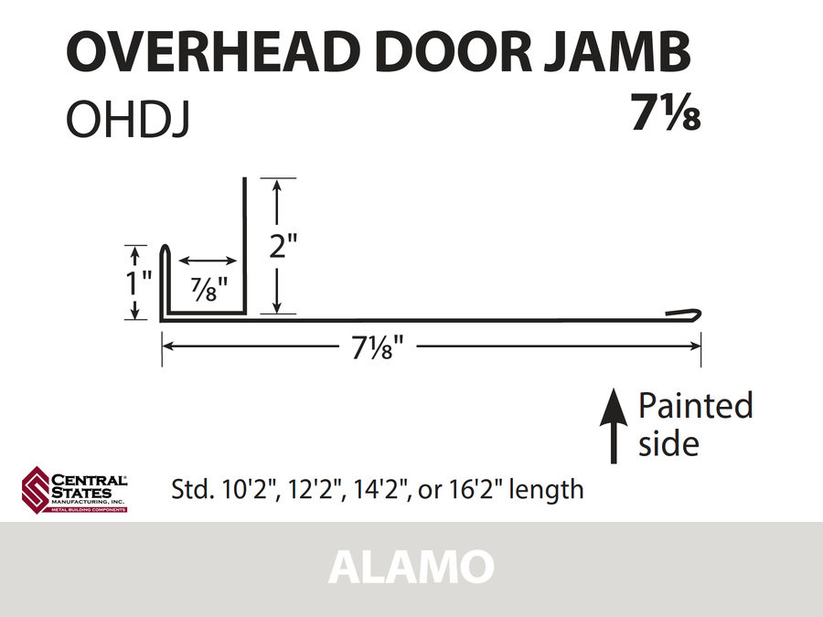 Overhead Door Trim Various Lengths – 29 Gauge | PBS Direct