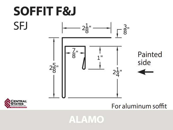 MasterRib® Soffit F & J Channel – 29 Ga. | PBS Direct