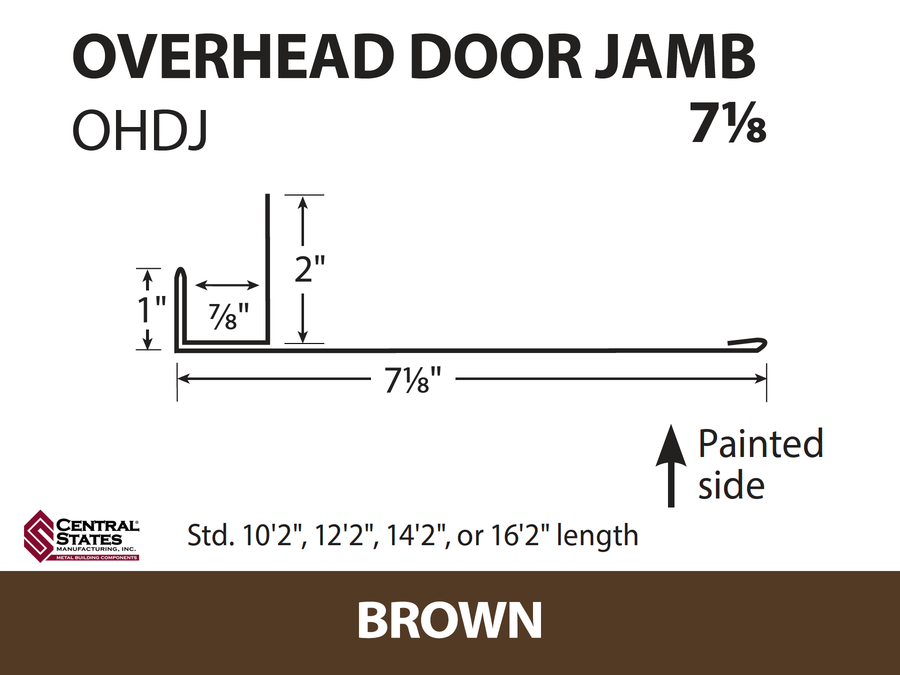 Overhead Door Trim Various Lengths – 29 Gauge | PBS Direct