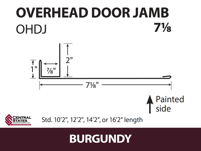 Overhead Door Trim Various Lengths – 29 Gauge | PBS Direct