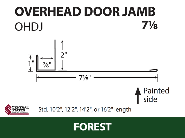 Overhead Door Trim Various Lengths – 29 Gauge | PBS Direct