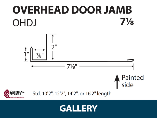 Overhead Door Trim Various Lengths – 29 Gauge | PBS Direct