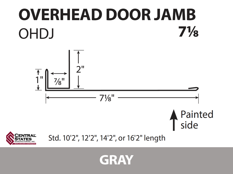 Overhead Door Trim Various Lengths – 29 Gauge | PBS Direct