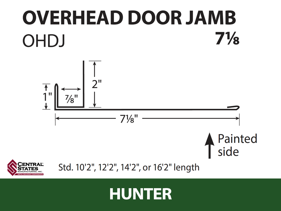 Overhead Door Trim Various Lengths – 29 Gauge | PBS Direct