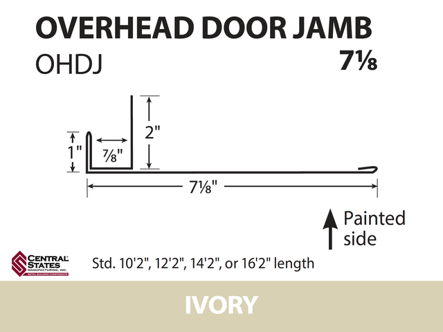 Overhead Door Trim Various Lengths – 29 Gauge | PBS Direct