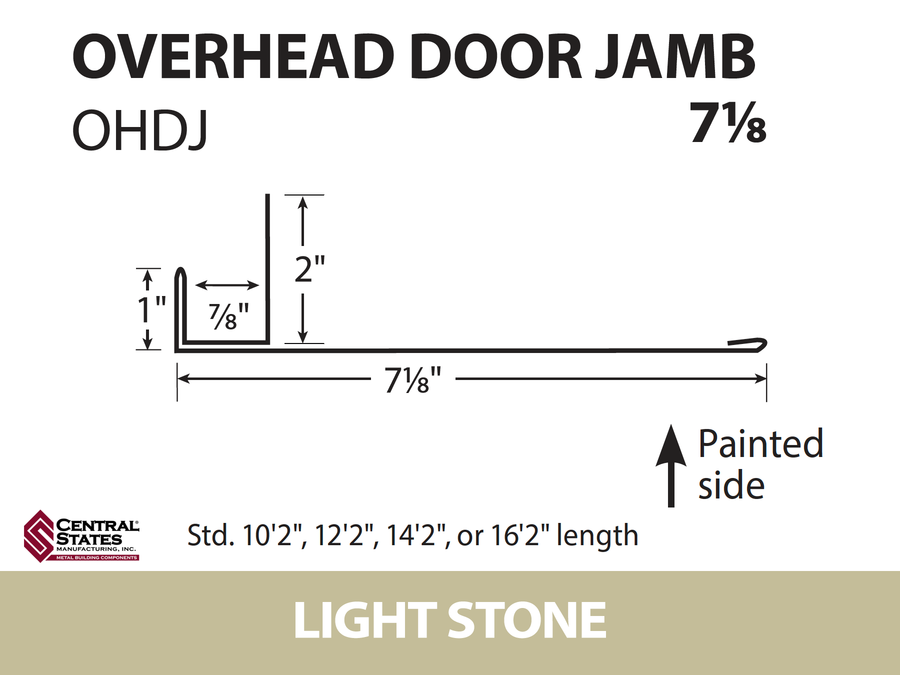 Overhead Door Trim Various Lengths – 29 Gauge | PBS Direct