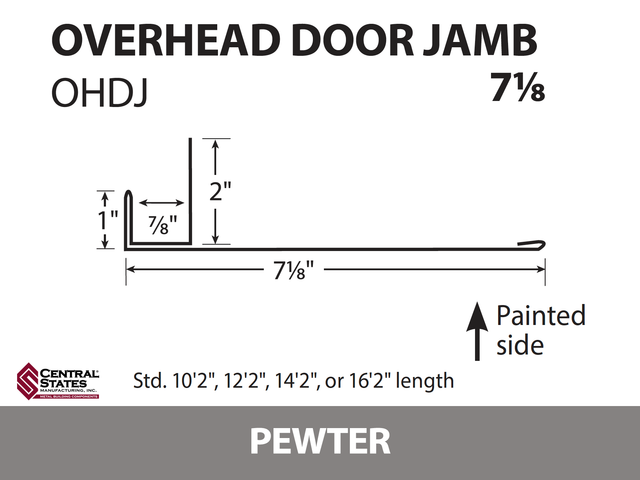 Overhead Door Trim Various Lengths – 29 Gauge | PBS Direct