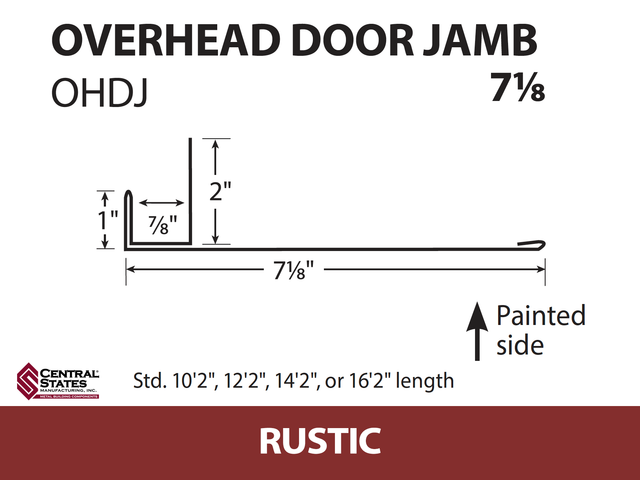 Overhead Door Trim Various Lengths – 29 Gauge | PBS Direct
