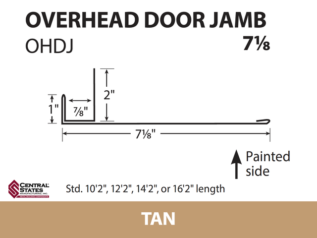 Overhead Door Trim Various Lengths – 29 Gauge | PBS Direct