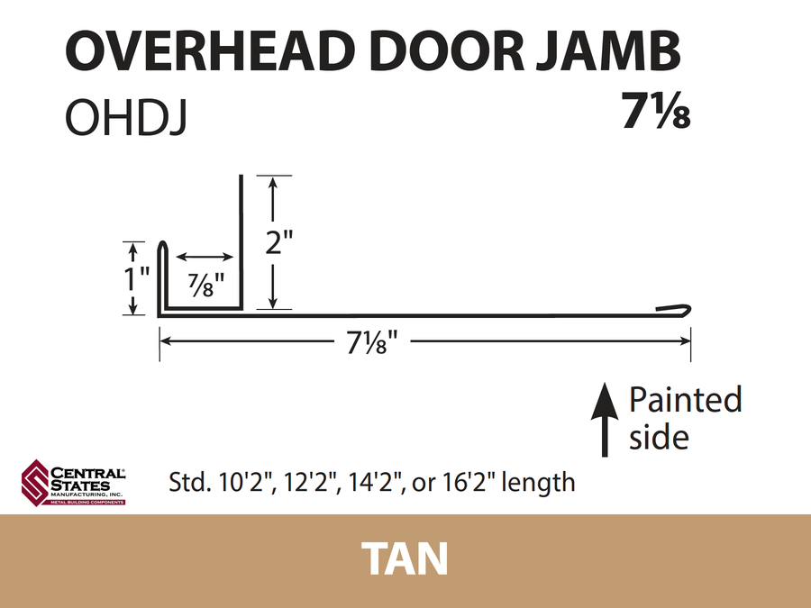 Overhead Door Trim Various Lengths – 29 Gauge | PBS Direct