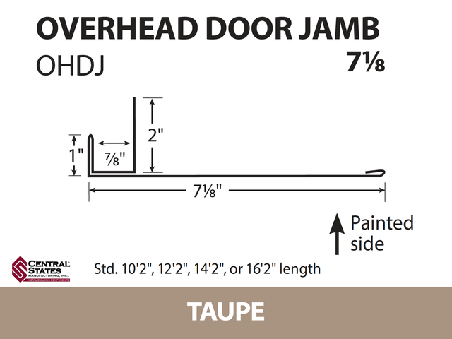 Overhead Door Trim Various Lengths – 29 Gauge | PBS Direct