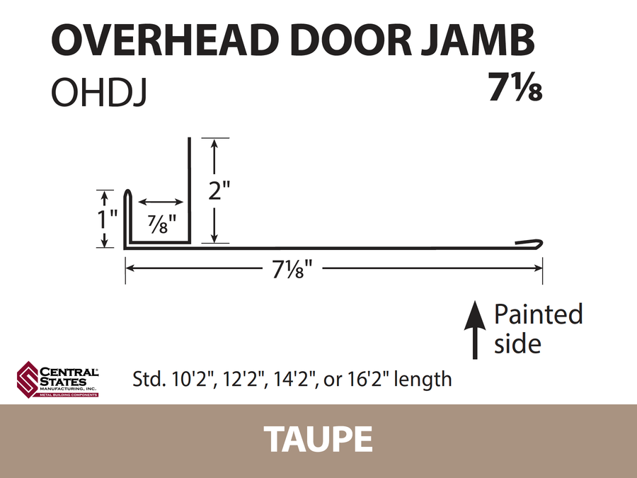 Overhead Door Trim Various Lengths – 29 Gauge | PBS Direct